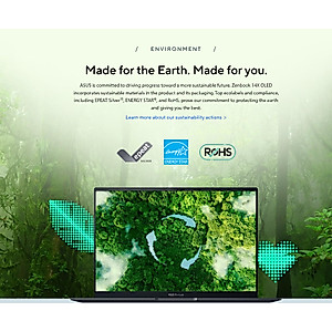 ASUS Zenbook 14.5" 2.8K(2880 x 1800) 120Hz OLED Laptop | EVO 12-Core i5-13500H | 100% DCI-P3 Pantone | WiFi 6E | 2X Thunderbolt 4 | Widnows 11 Home | w/HDMI (8GB LPDDR5 RAM | 512GB PCIe SSD)