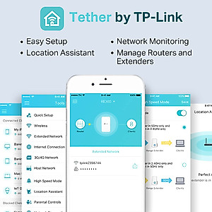 TP-Link AC1200 WiFi Extender (RE300), Covers Up to 1500 Sq.ft and 25 Devices, Up to 1200Mbps, Supports OneMesh, Dual Band Internet Repeater, Range Booster