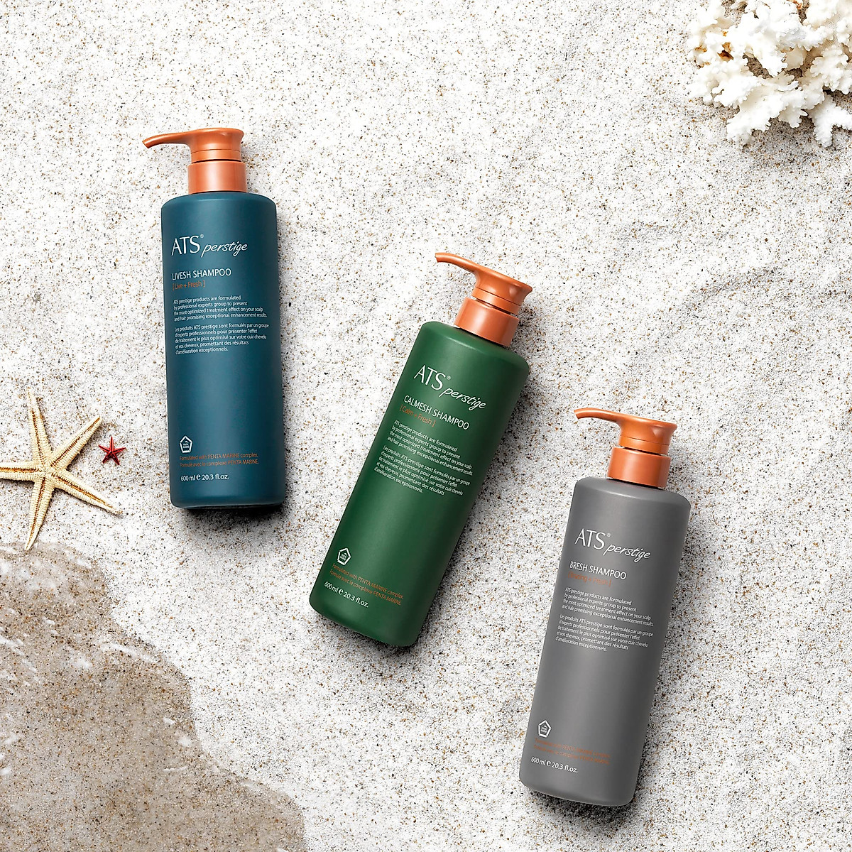 ATS Perstige Calmesh Shampoo - 600ML, Organic Aloe and Soothing Silicone Free Shampoo