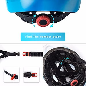 OnBros Kids Bike Helmet - Bike Helmet for 5-14 Boys or Girls with Visor, Children Bicycle Helmet for Skateboard Mountain Scooter Road Cycling, Lightweight and Adjustable 50-57CM