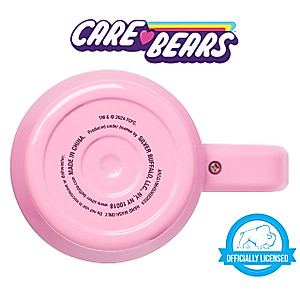 Silver Buffalo Care Bears Christmas Cuties Winter Fun Featuring Good Luck Bear, Cheer, and Christmas Wishes Bear Stainless Steel Tumbler with Handle and Straw, Fits in Standard Cup Holder, 40 Ounces