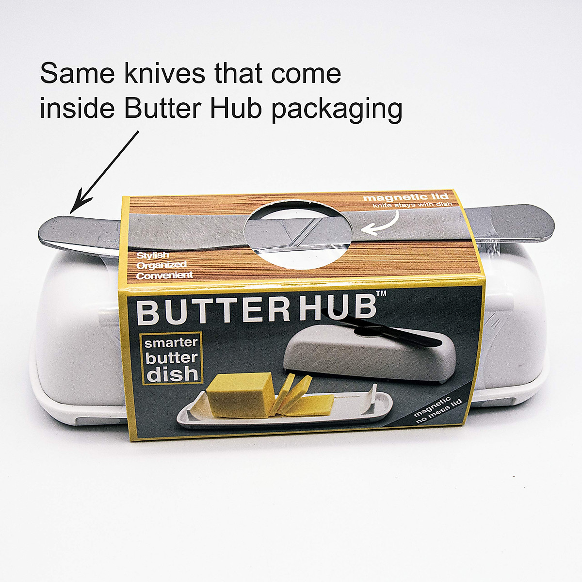 Butter Hub Stainless Steel Butter Knife Replacement (Set of 2)