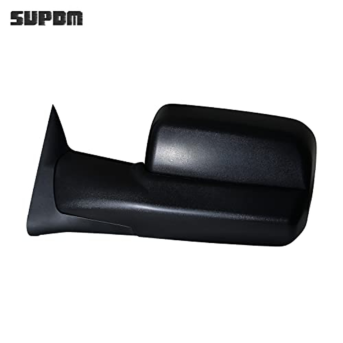 SUPDM Pair Towing Mirrors Compatible with Towing Mirrors 94-01 Dodge Ram 1500, 94-02 Ram 2500 3500 Truck Manual Adjusted Side Black Housing Set Left+Right