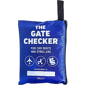 Graco Car Seat + Umbrella Stroller Extra Large Travel Bag, Tear & Water Resistant, Heavy Duty Travel Bag, Universal Size Gate Check Bag for Convertible Car Seats, Infant Carriers & Booster Seats, Blue