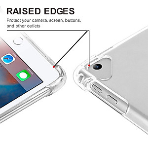 KIQ Case for iPad 9.7 5th 6th Gen, TPU Skin Protection Anti Slip Lightweight Cover for Apple iPad 9.7 2017/2018 5th & 6th Generation Air 1 2 Pro 9.7[Clear]