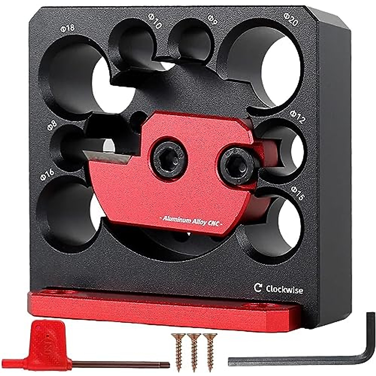 6Pcs Dowel Maker Jig Kit, Metric 8mm To 20mm Adjustable Dowel Maker, With Carbide Blade, Electric Drill Milling Dowel Round Rod Auxiliary Tool Adapters For Wooden Rods Sticks Woodworking 6Pcs Dowel Ma