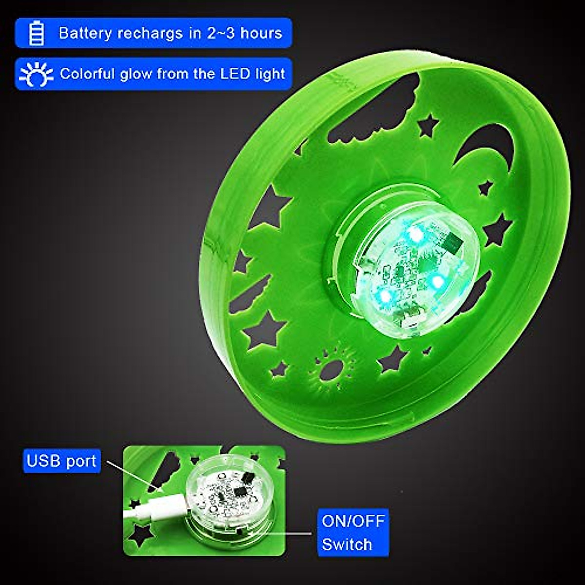 Waitahug Light up Terrarium Kit for Kids with LED Light on Lid - Stem Plant Educational Toys - DIY Your own Mini Garden in a Jar which Glows at Night - Stem Toys - Gardening Gifts for Kids Age 4-12