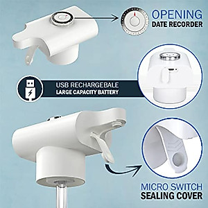 Home First Milk Dispenser for Fridge Gallon | Hands Free Automatic Drink Dispenser