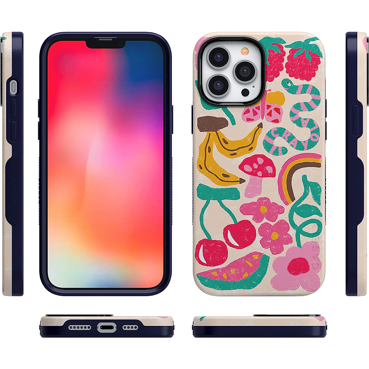 Casely iPhone 13 Pro Max Case | Compatible with MagSafe | Doodle Bug | Crayola Crayon Case