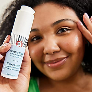 First Aid Beauty Hydrating Hyaluronic Acid Serum, Instantly Boosts Moisture + Provides 24 Hours of Hydration for All Skin Types, 1.7 oz