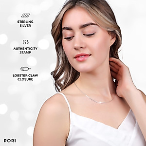 PORI JEWELERS 925 Sterling Silver 1.5MM Magic 8 Sided Italian Snake Chain (18, Silver)