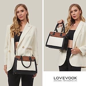 LOVEVOOK Purses for Women, Handbags for Women Tote Shoulder Bag Satchel and PU Leather Top Handle for ladies