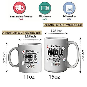 Humorous Sarcasm Saying Playing Card Gift for Smart People 11oz 15oz White Coffee Mug