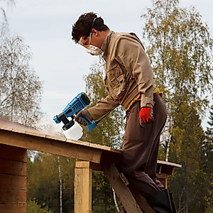 Enhulk Paint Sprayer, 700W HVLP Electric Paint Sprayer, Paint Gun with 1000ml Container, 5 Copper Nozzle, 3 Patterns, One-Button Disassembly, Spray Paint Gun for Home, Outdoors, Wall, Furniture, Fence