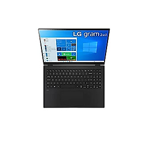 2022 LG Gram 16" 2in1 Ultralight Laptop WQXGA IPS Touchscreen Intel EVO Platform i7-1165G7 16GB RAM 512GB NVMe SSD Iris Xe Graphics USB-C WIFI6 Backlit Fingerprint Fullday Battery Windows 10 Pro w/Pen