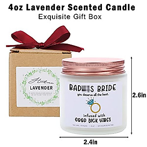 Badass Bride Candle, Bridal Gifts, Lavender Soy Candle, Bride, Bachelorette Gift for Her, Bride, Women, Engagement, Wedding Gifts, Bridal Shower Gifts for Wedding Day, Bachelorette Party