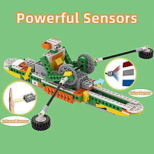 Stem Programming Building Kit Robotics for Kids Ages 8-12, Learning & Education Toys, Coding Robot 233 Pieces Science Kits, App & Remote Control Blocks DIY Engineering Kid Robot, Graduation Gifts