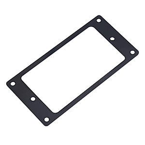Humbucker Mounting Ring, Metal Pickup Ring, 2pcs Pickup Mounting Rings, Flat Humbucker Mounting Ring for Electric Guitars(black)