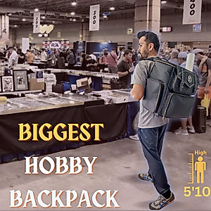 FOXBITE DND Bag - Ultimate Dungeons and Dragons Backpack for Board Game Travel | RPG Dice, Miniature Painting, Tabletop Storage | Dungeon Master Gear, Map Pocket & Foam Tray Organizer