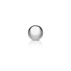 14K White Gold 5MM Ball Stud Earrings for Women