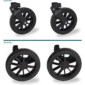 WONDERFOLD All Terrain XL Stroller Wagon Wheels for a Safe and Smooth Ride on Dirt, Mud, or Gravel (Compatible with All W4 Models and W2 Elite/Luxe Models)