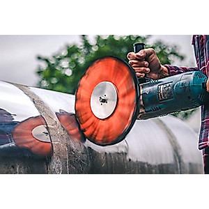 Renegade Products 9" X 3" X 5/8" Airway Buffing Wheel for Metal Polishing Aluminum & Stainless Steel for Wheels, Tanks & Bumpers (Orange)