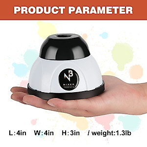 7000 RPM Mini Vortex Mixer, Paint Mixer with Touch Function, Air Brush Acrylic Paints Mixing, Lab Mixing, Nail Polish,Eyelash Adhesives Mixing, Lab Vortexer for Centrifuge Tubes and Test Tubes