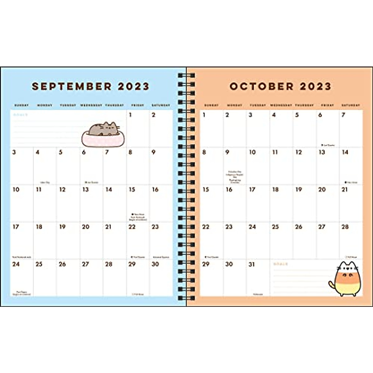 Pusheen 16-Month 2023-2024 Weekly/Monthly Planner Calendar