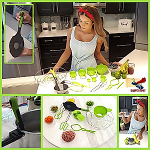 Canning kit + Canning Rack + X-Large Ladle +Measuring Cups, Canning Funnel, Tongs, Jar Lifter, Lid Lifter, Bubble Popper, 90x Labels - Canning Supplies - Canning Supplies Starter Kit