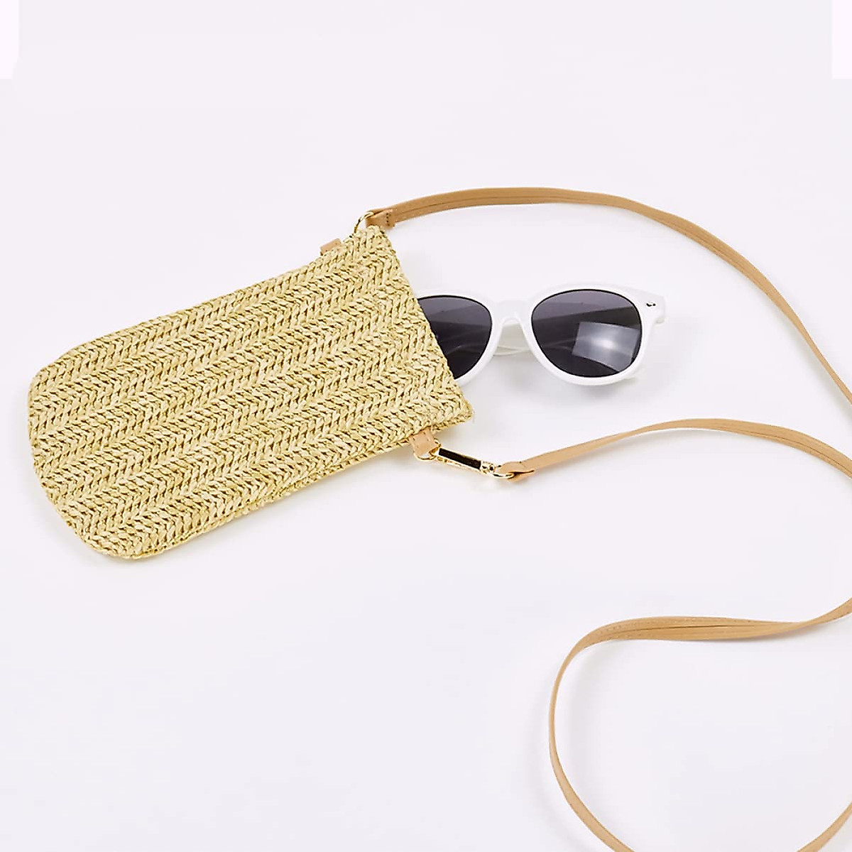 Gatuida Crossbody Purse 2 Pcs Cell Phone Shoulder Bag Travel Clip Messenger Pp Grass Cross Body Purse Small