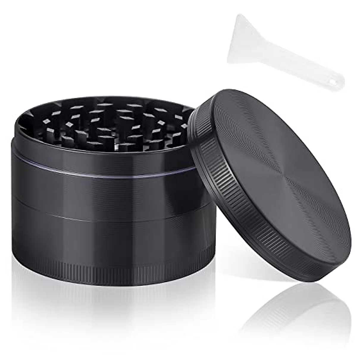 ATOYSKPX Spice Grinder 2.5 Inch, Large Grinder (Black)