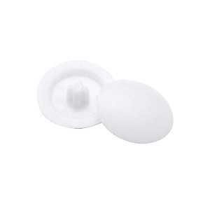 dPois 100Pcs Plastic Self-Tapping Phillips Screw Cap Hole Plugs Dust Proof Covers for Screw White 11mm