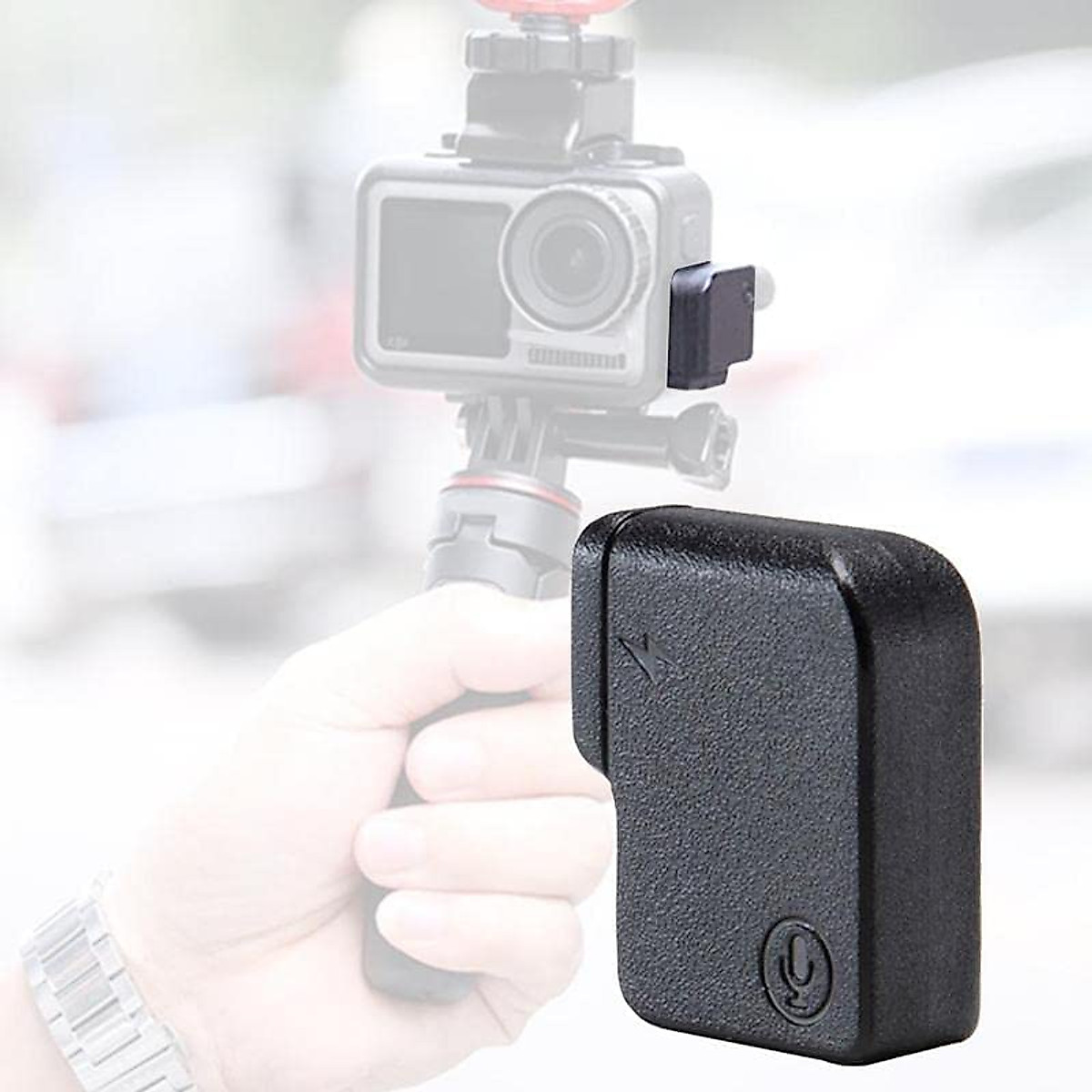 Microphone 3.5mm/USB-Cc Adapter Audio External Mic Mount for TRS Plug Osmo Action Accessories