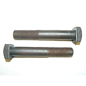 7/8"-9 x 5 1/2" Square Head Machine Bolts - Plain Steel Finish - Lot of 5 Pcs. HQ