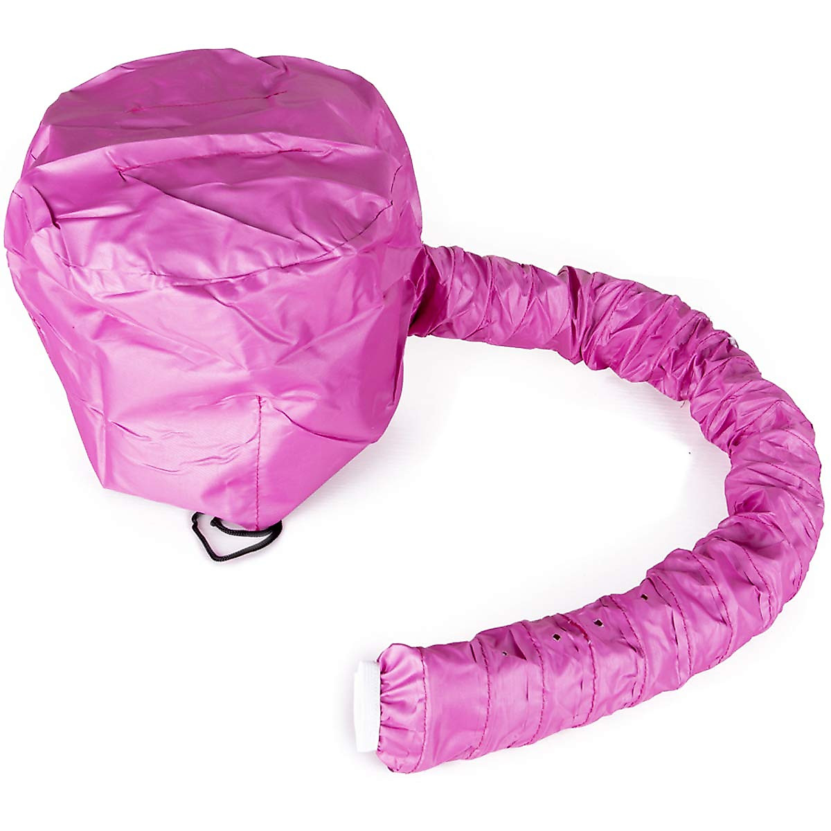 FOCUSSEXY Bonnet Hood Hair Dryer Attachment Adjustable Bonnet Hood Dryer for Hand Held Hair Dryer with Stretchable Grip and Extended Hose Length(Rose red)