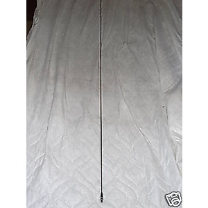 Hustler Redman CB 102 Inch CB Ham Radio Antenna Stain Steel Power Whip with Stud Mount