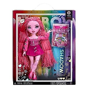 Rainbow High Shadow High Pinkie - Pink Fashion Doll. Fashionable Outfit & 10+ Colorful Play Accessories. Great Gift for Kids 4-12 Years Old & Collectors