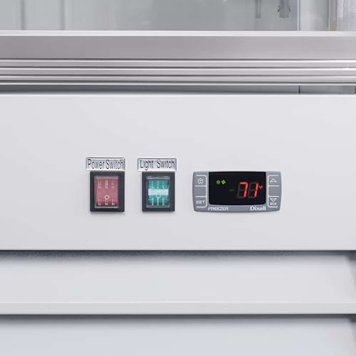 KoolMore MDF-1GD-23C-WH 31 in. Commercial One Glass Door Display Upright Freezer Merchandiser in White 23 Cu. Ft