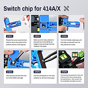 SAILNER 414X Compatible Toner Cartridge Replacement for 414X 414A 414 W2020X for Color Laserjet Pro MFP M454dw M454dn M479fdw M479fdn Printer (Black Cyan Magenta Yellow 4 Pack) NO Chip 414 Toner