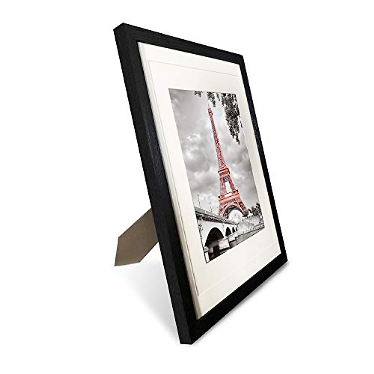 Luxdart 12x16 frames with Mat to Display 11x14 Picture or 8.5x11 photo 12 x 16 Black Solid Wood Picture Frame Wall Art for Living Room Wall Mount and tabletop Decor(2 Mats)
