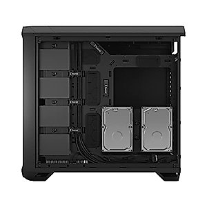 Fractal Design Torrent Black - Solid Side Panel - Open Grille for Maximum air Intake - Two 180mm PWM and Three 140mm Fans Included - Type C - ATX Airflow Mid Tower PC Gaming Case
