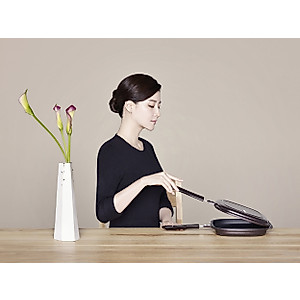 Happycall Titanium Nonstick Double Pan, Omelette Pan, Flip Pan, Square, Dishwasher Safe, PFOA-free, Brown (Standard)