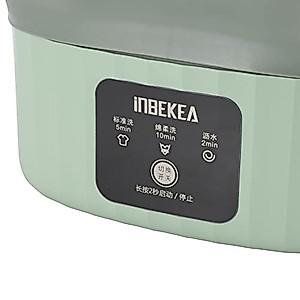 Washing Machine, 6L Folding Bucket Washer Portable Mini Foldable Washing Machine for Socks Underwear Baby Clothing 100-240V (US Plug)