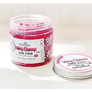 Bella & Bear Very Cherry Hand Scrub, No Harmful Chemicals, Cruelty-Free, Vegan-Friendly Exfoliating, 6.7oz