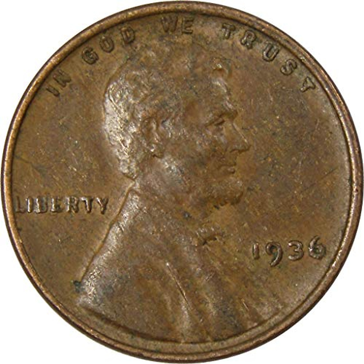 1936 Lincoln Wheat Cent AG About Good Bronze Penny 1c Coin Collectible