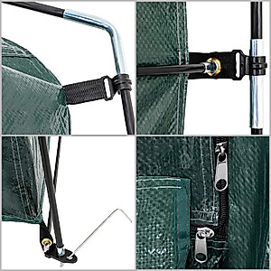 Outdoor Bike Storage Shed Detachable Tent, Garden Backyard Storage Buildings Shed with Storage Bag, Space Saving All Season Reusable Bike Tent, Green