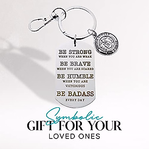 MOM & THREE DAUGHTERS US Air Force Keychain – Inspirational Military Keychain for Men and Women – Perfect Military Gifts for Deployed Military, Graduation, or Retirement – Silver-Toned Charm