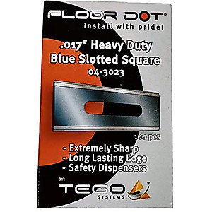 Square Corner Slotted Carpet Blades