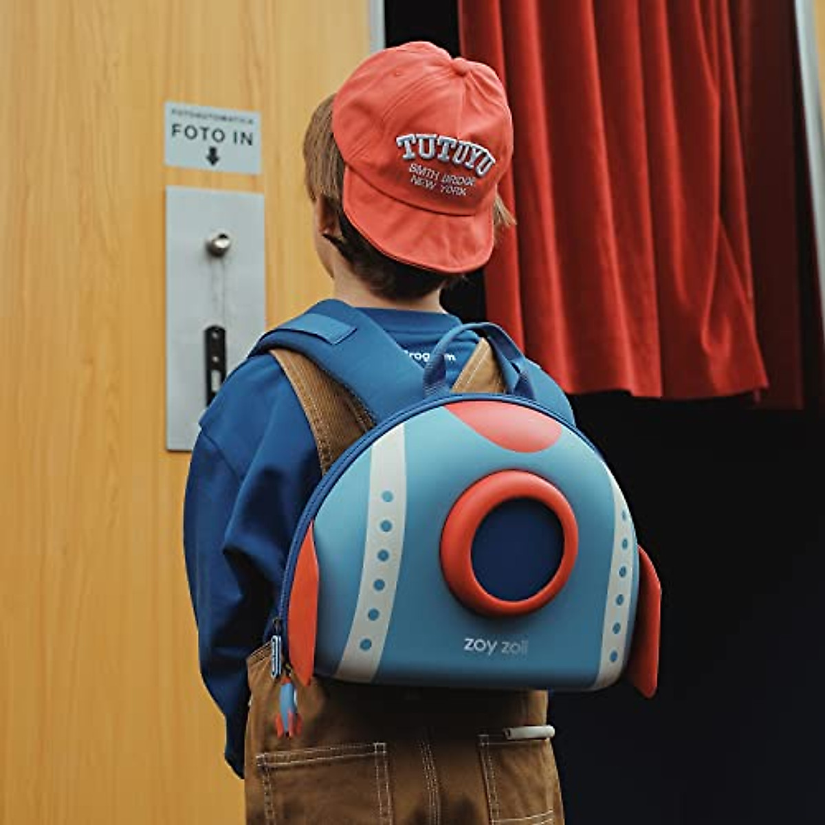 Zoy zoii Toddler Backpack for Boy, Kids Mini Battleship Backpack Gift, Preschool Kindergarten Travel Bag for 2-5 Years