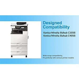 LCL Compatible Toner Cartridge Replacement for Konica Minolta TNP79 TNP-79 TNP79K TNP-79K TNP79C TNP79M TNP79Y AAJW130 AAJW430 AAJW330 AAJW230 High Yield Bizhub C3350i C4050i (4-Pack, BKCMY)